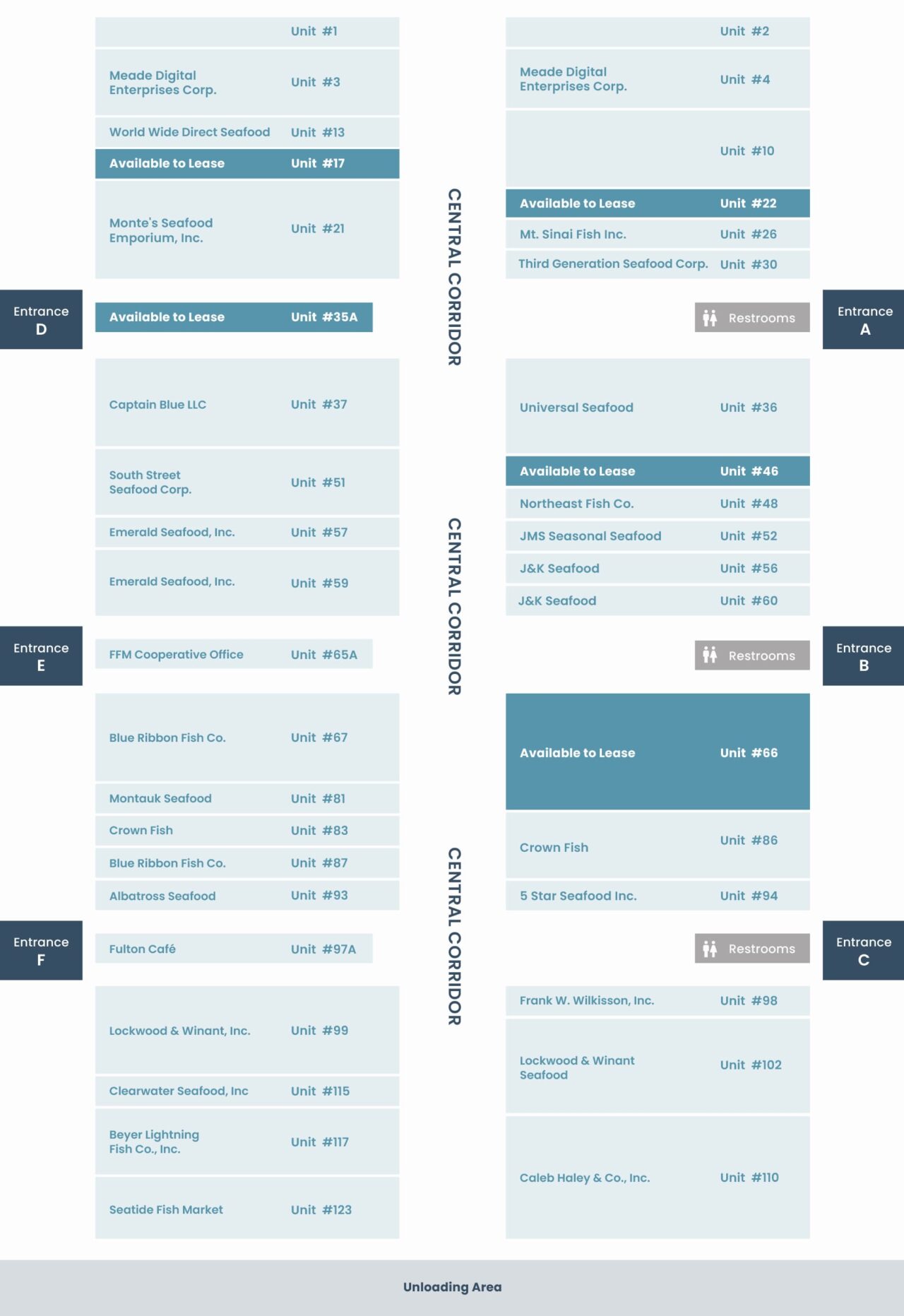 Floor Plan - Fulton Fish Market Cooperative